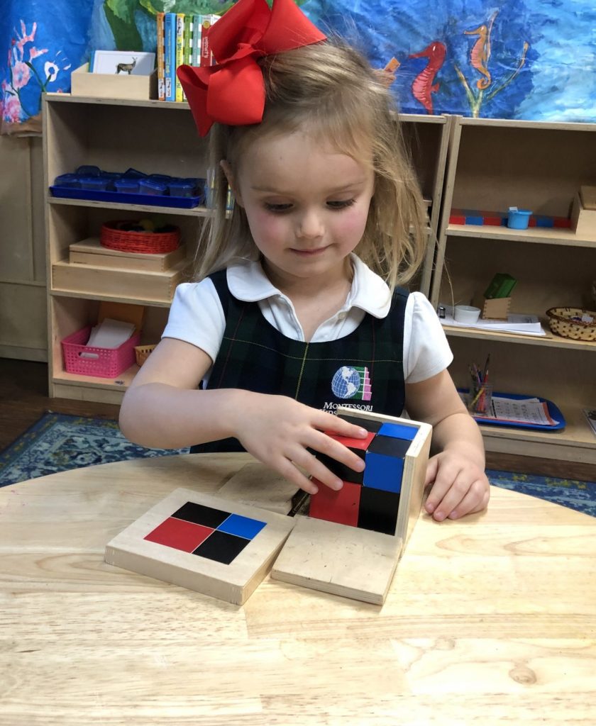 Sensorial Materials: The Montessori Binomial Cube